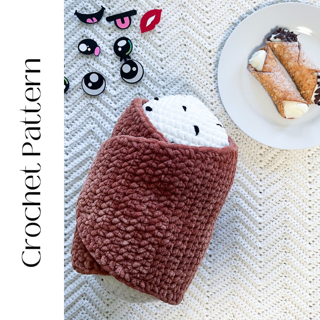 PATTERN "only One Cannoli" Crochet Pattern | Cannoli Crochet Pattern ...