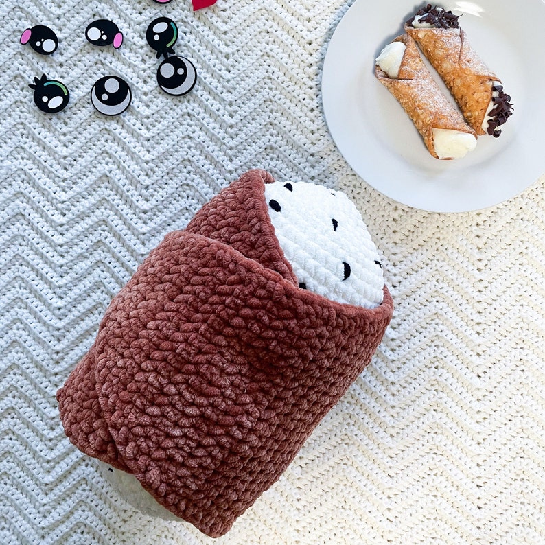 PATTERN "only One Cannoli" Crochet Pattern | Cannoli Crochet Pattern ...