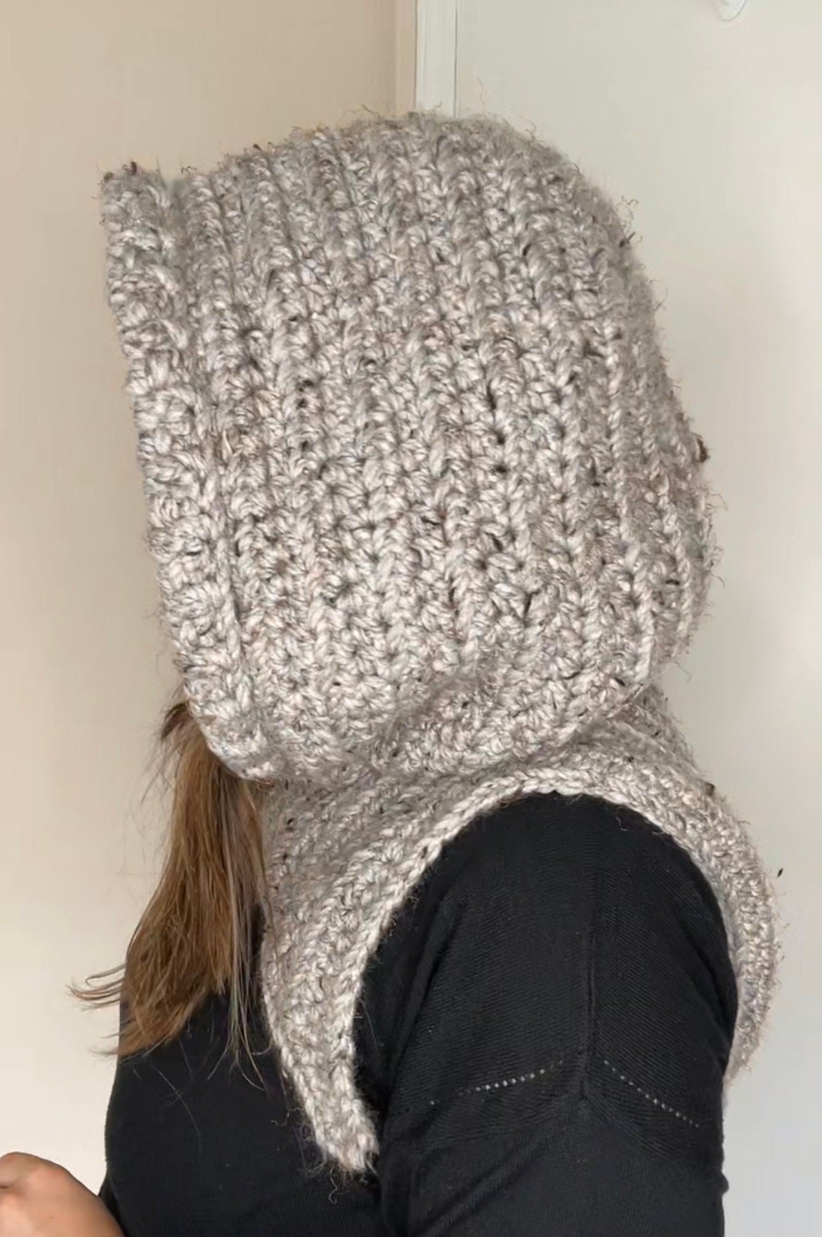 MATRIXX HOOD Hooded Cowl Viral Hood Crochet Cowl Handmade - Etsy