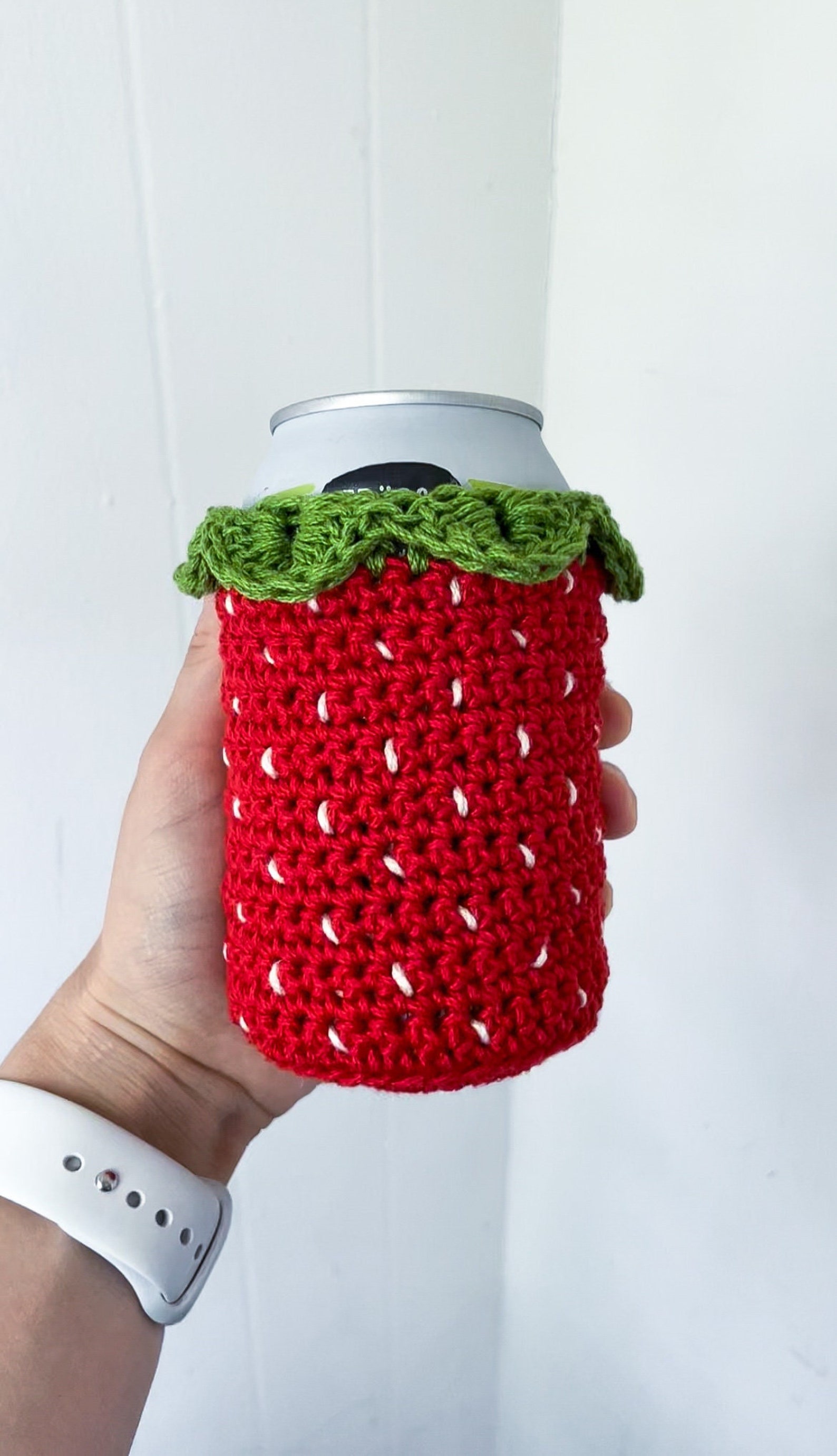PATTERN Strawberry Crochet Can Cozy/coozie PATTERN - Etsy