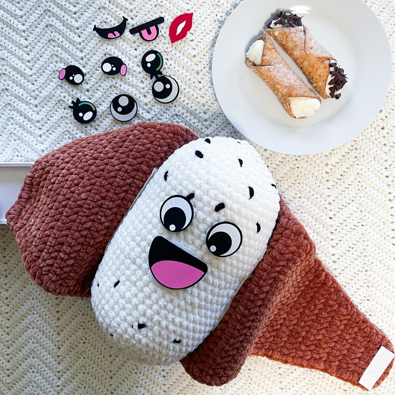 PATTERN "only One Cannoli" Crochet Pattern | Cannoli Crochet Pattern ...