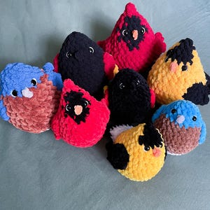 PATTERN "backyard Birds” Crochet Birds | 4 in 1 Pattern | Amigurumi ...