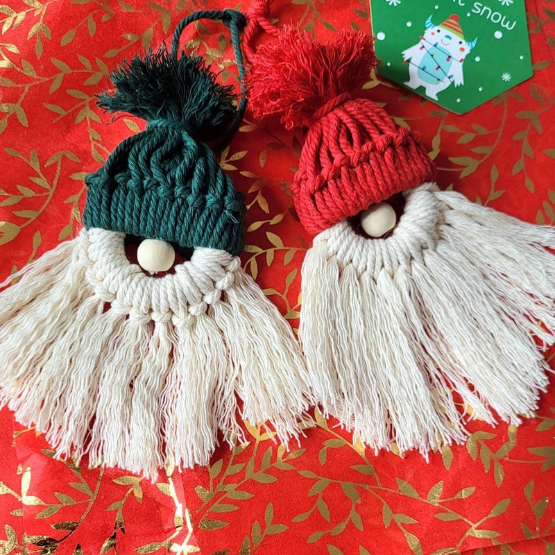 Macrame Santa - Etsy