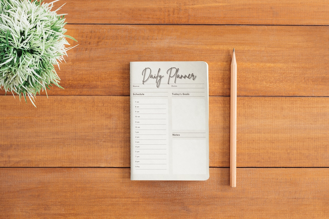 Daily Planner, Instant Download, Daily Schedule, Printable Planner ...