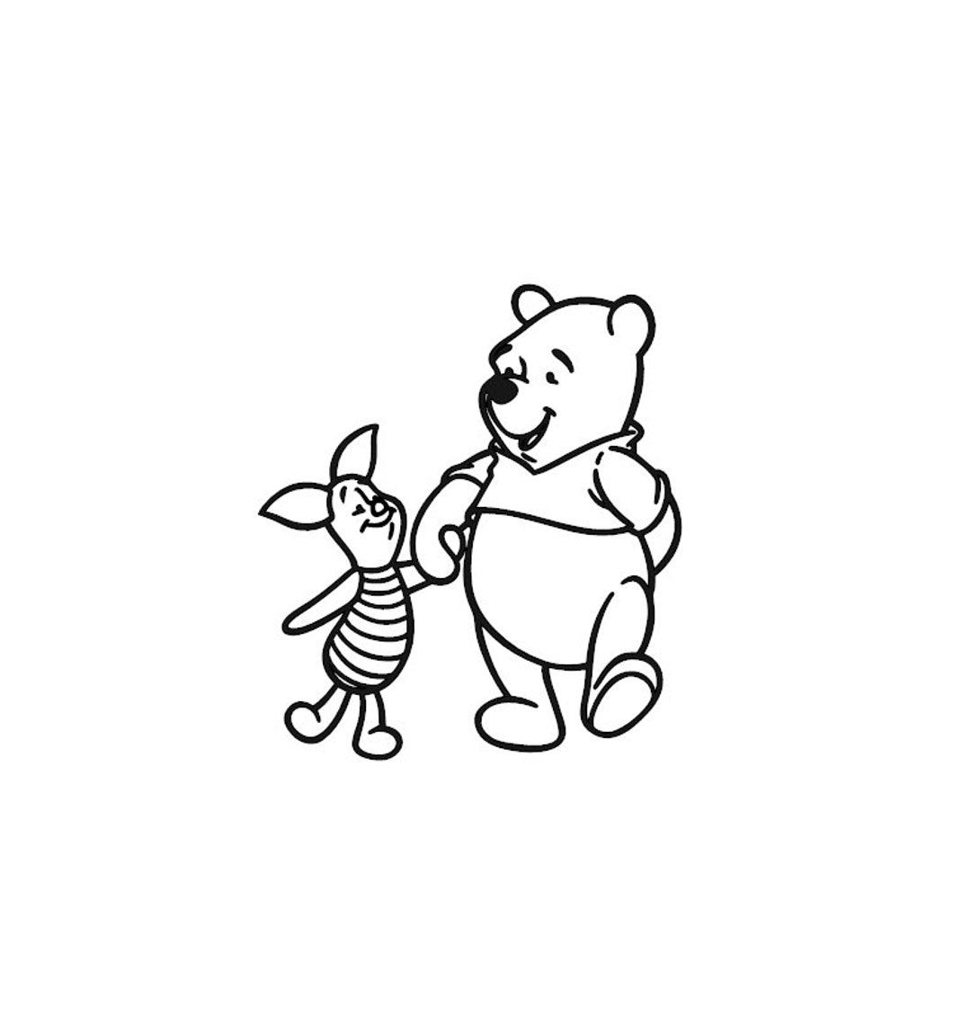 Pooh and Piglet Decal - Etsy