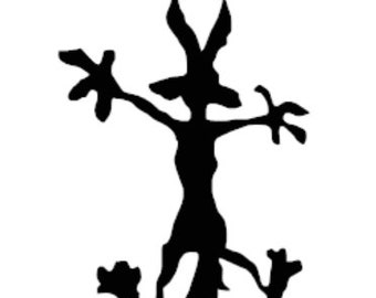 Wile E Coyote Crash Decal - Etsy