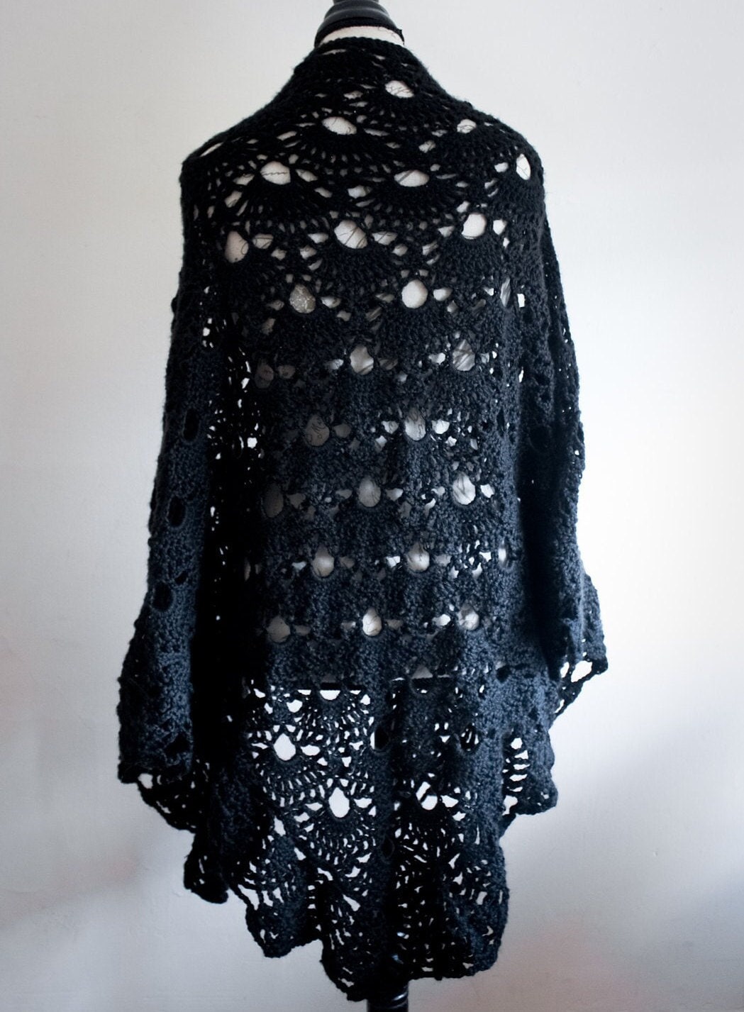 Big Fan Shawl Crochet Pattern - Top Down Crochet Pattern - Etsy
