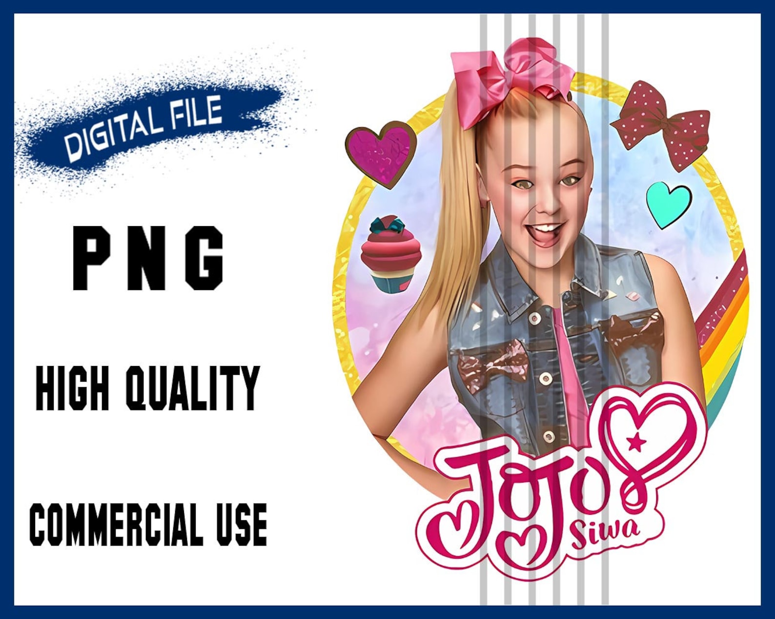 Jojo Siwa PNG 16 Sublimation Jojosiwa , Png Files, Tshirts Design, Png ...