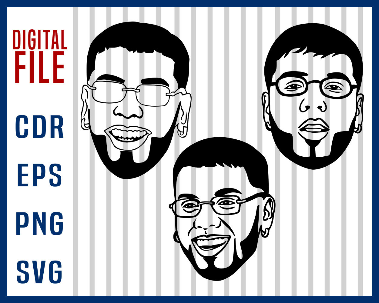 Anuel AA 2, Anuel SVG, png, eps, Cartoon art craft shirt, Clipart files ...