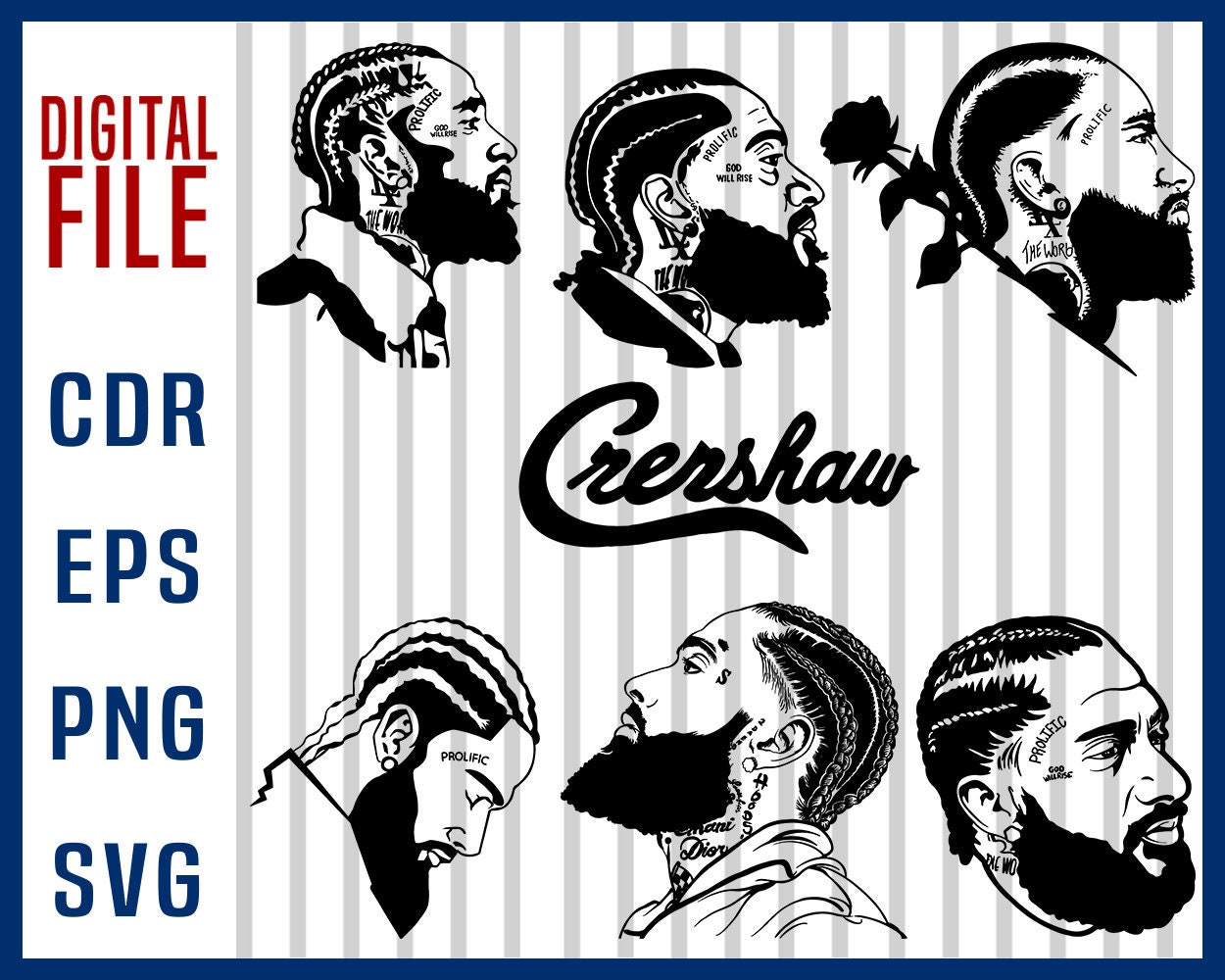 Nipsey Hussle Svg Bundle 2 Nipsey Hussle Png Nipsey Hussle Svg