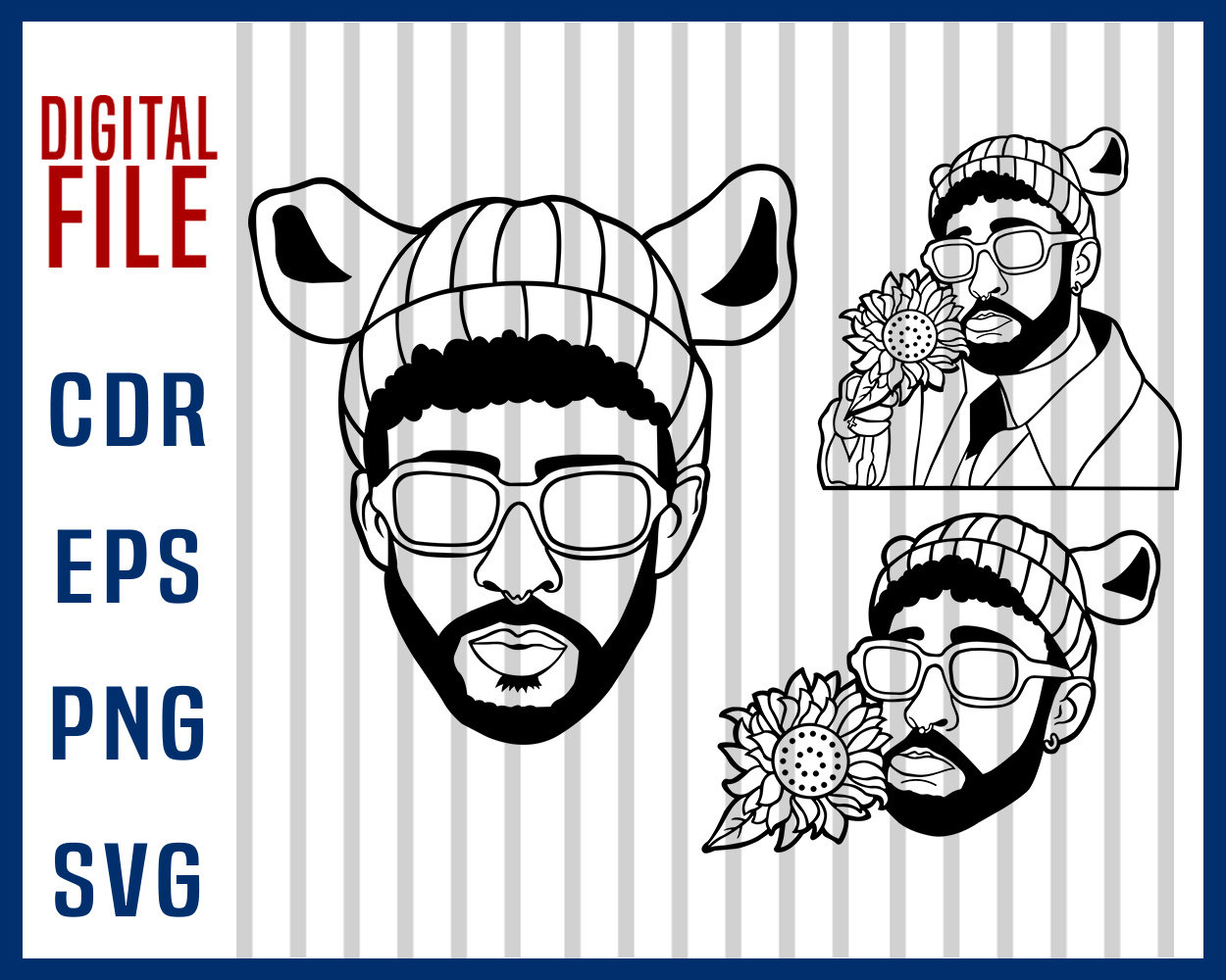 Bad Bunny Bundle Svg, Bad Boy Svg, Bad Bunny Pack Svg, Bad Bunny Beanie ...