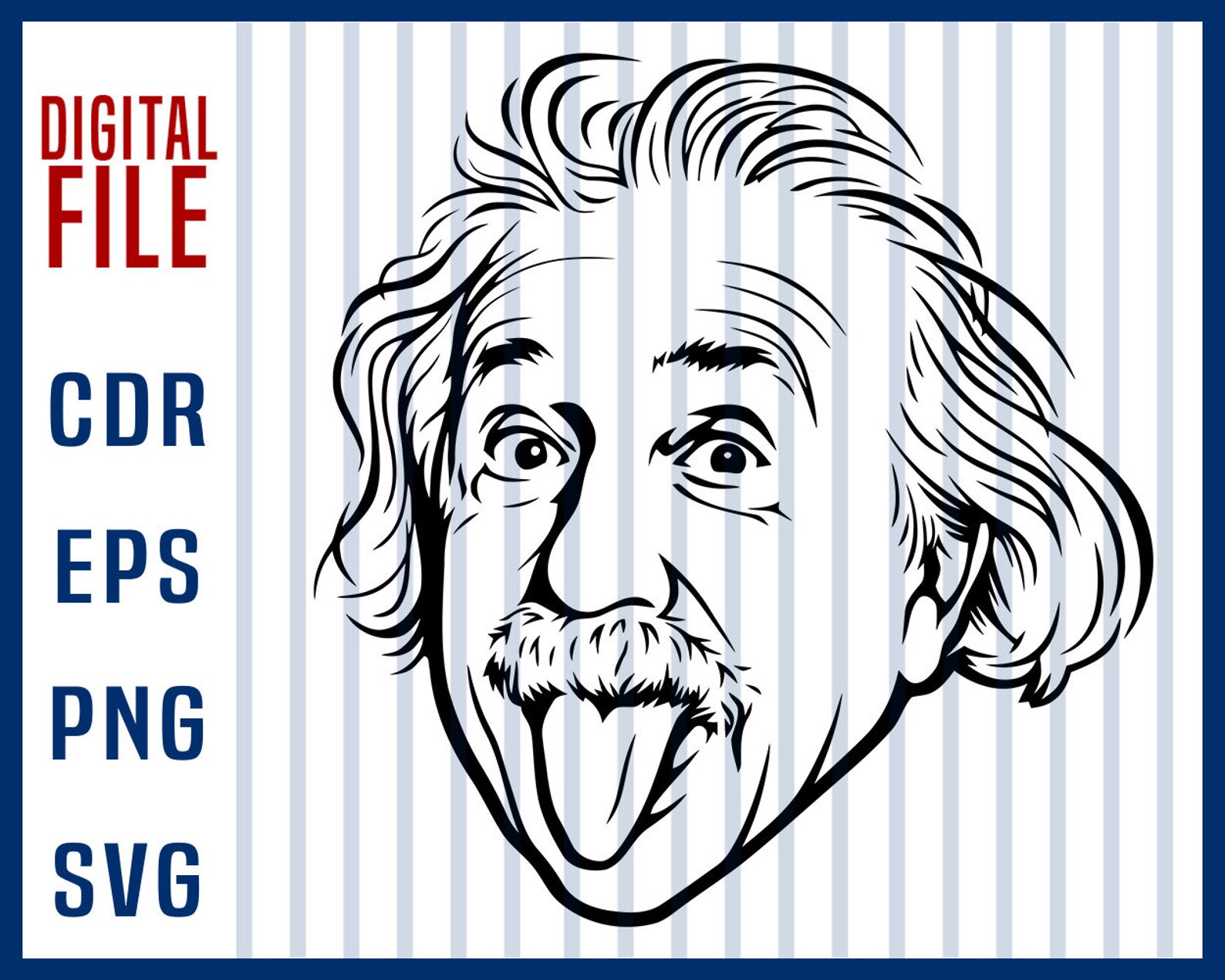 Albert Einstein Vector, Albert Einstein Cut File, Albert Einstein ...