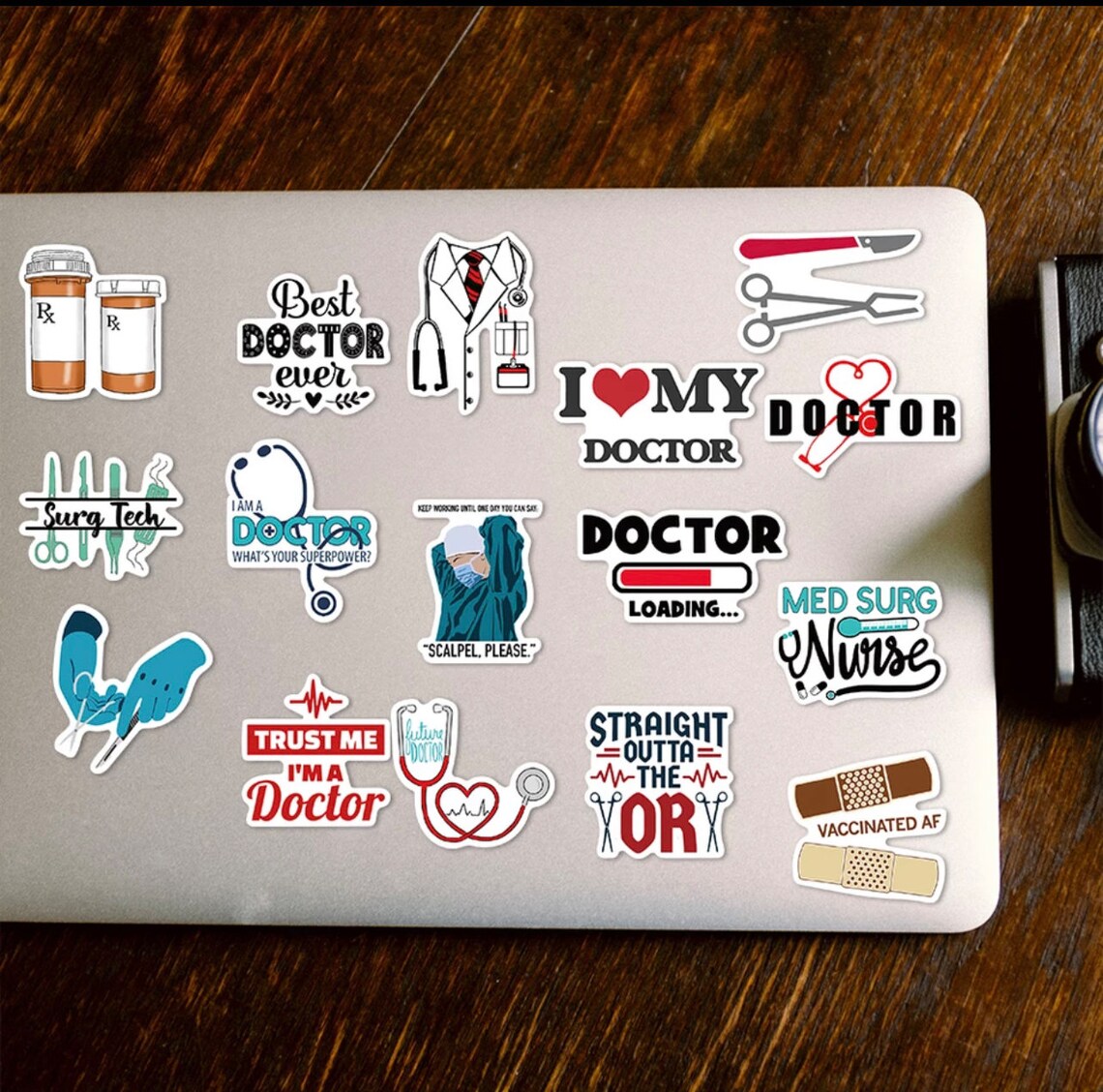 25 Doctor,nurse, Hospital, Stethoscope Stickers Waterproof Vinyl Decal ...
