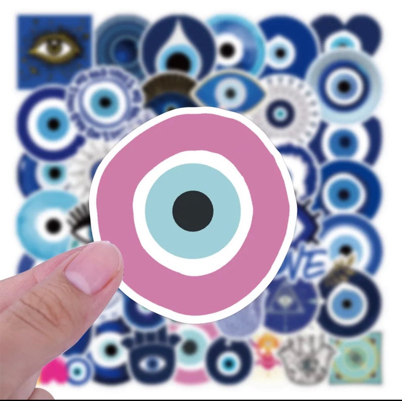 21 Cute Evil Eye Stickers (set of 21) ,graffiti, Car, Guitar ...