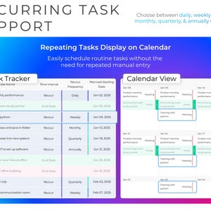 Task Tracker and Planner | to Do List Spreadsheet | Project Management ...