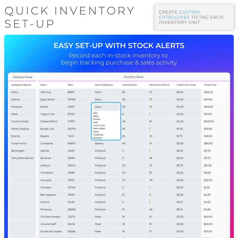 Inventory Tracker | Small Business Template | Track Sales and Purchases ...