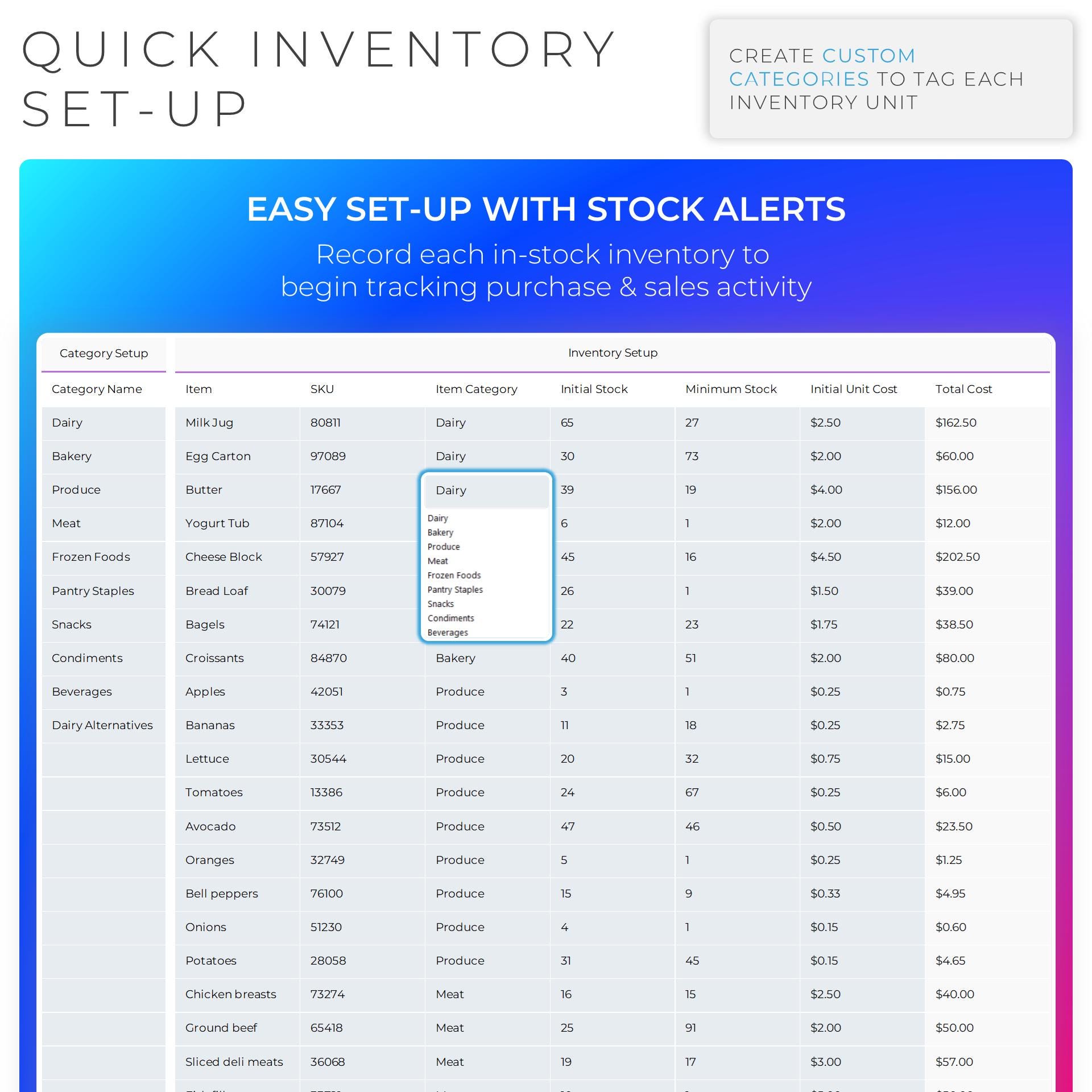 Inventory Tracker | Small Business Template | Track Sales and Purchases ...