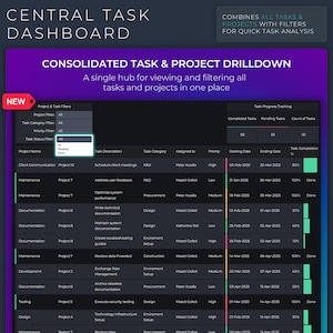 Gantt Chart Project Planner | Task Tracker and Project Timeline ...