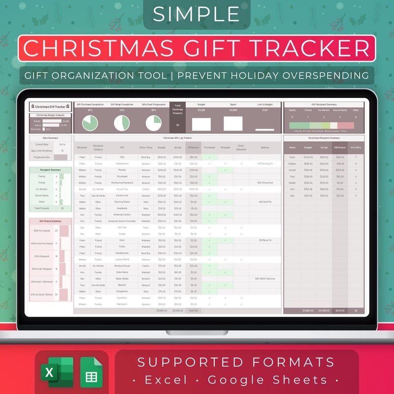 Christmas Gift Tracker - 60+ Gift Ideas for 2026