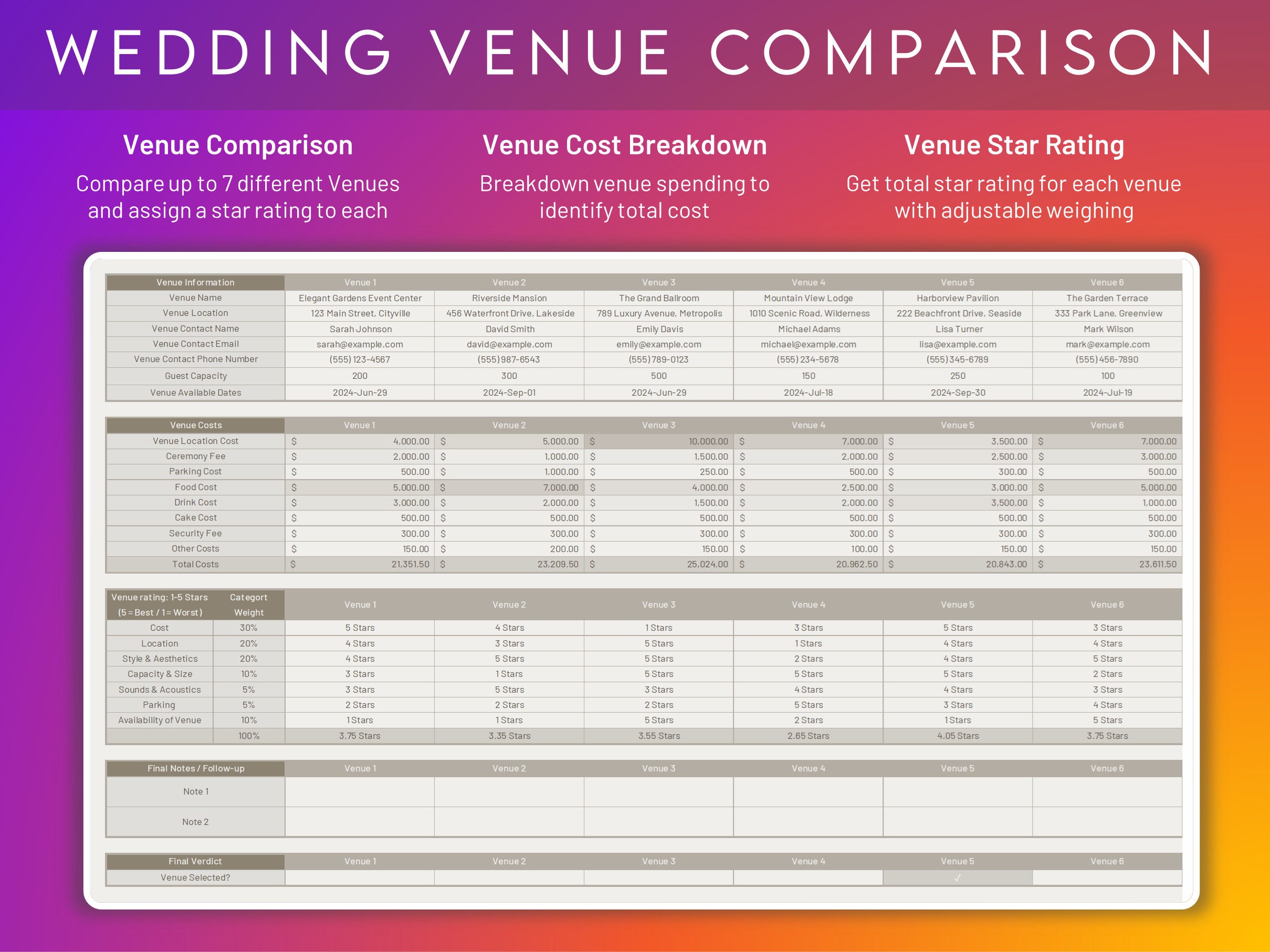 Wedding Planner Spreadsheet Excel Wedding Planning Checklist Wedding ...