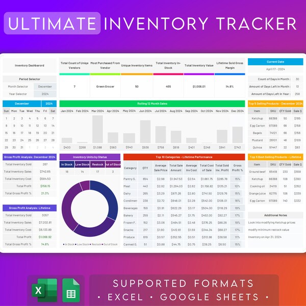 Inventory Tracker - Etsy