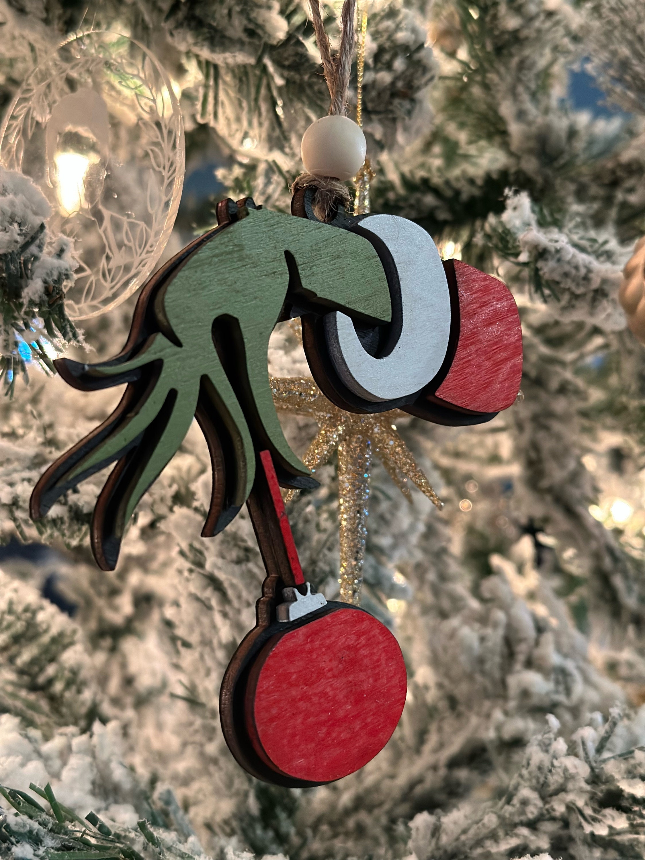 Grinch Arm Ornament Personalizable Christmas Grinch - Etsy
