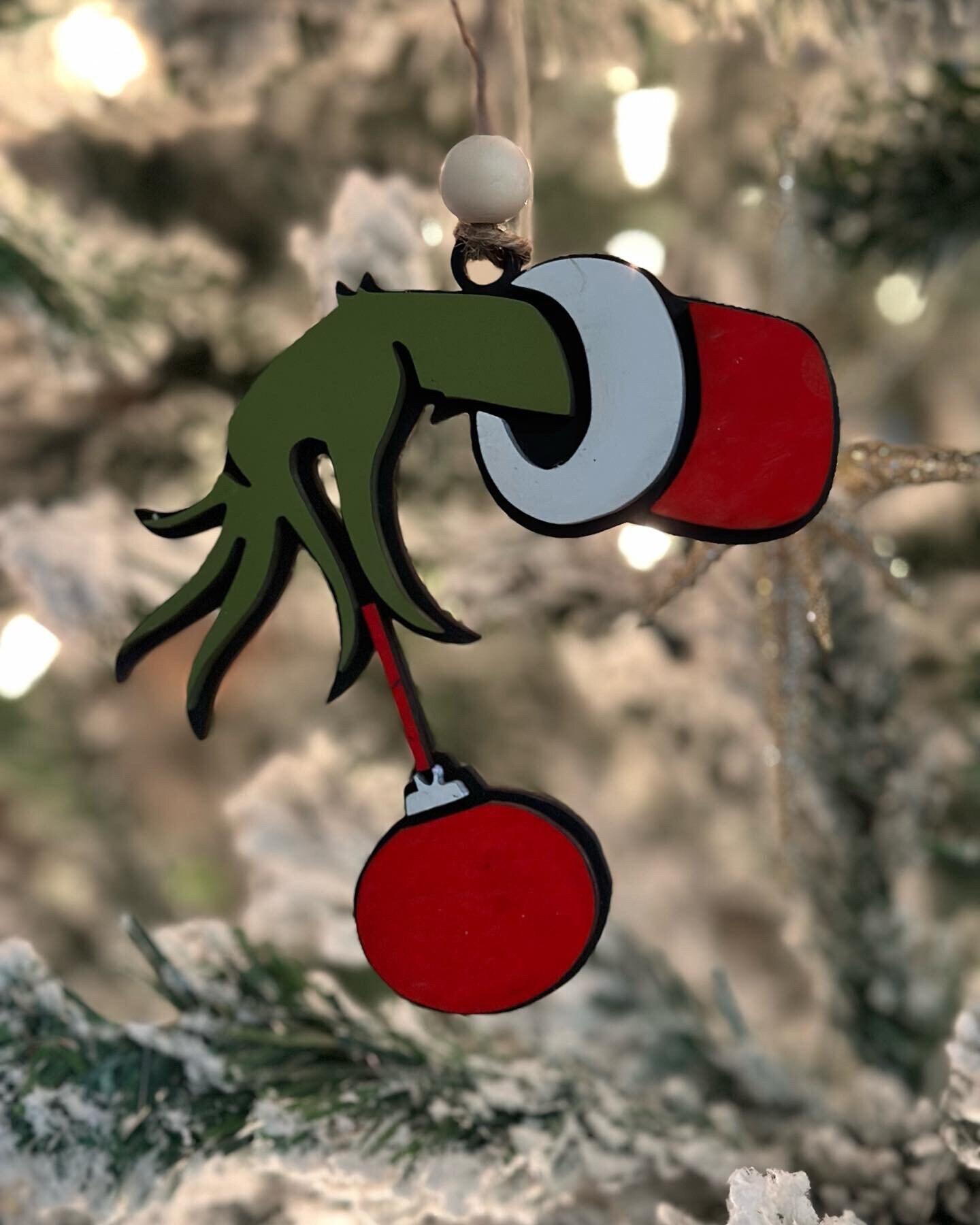 Grinch Arm Ornament Personalizable Christmas Grinch - Etsy