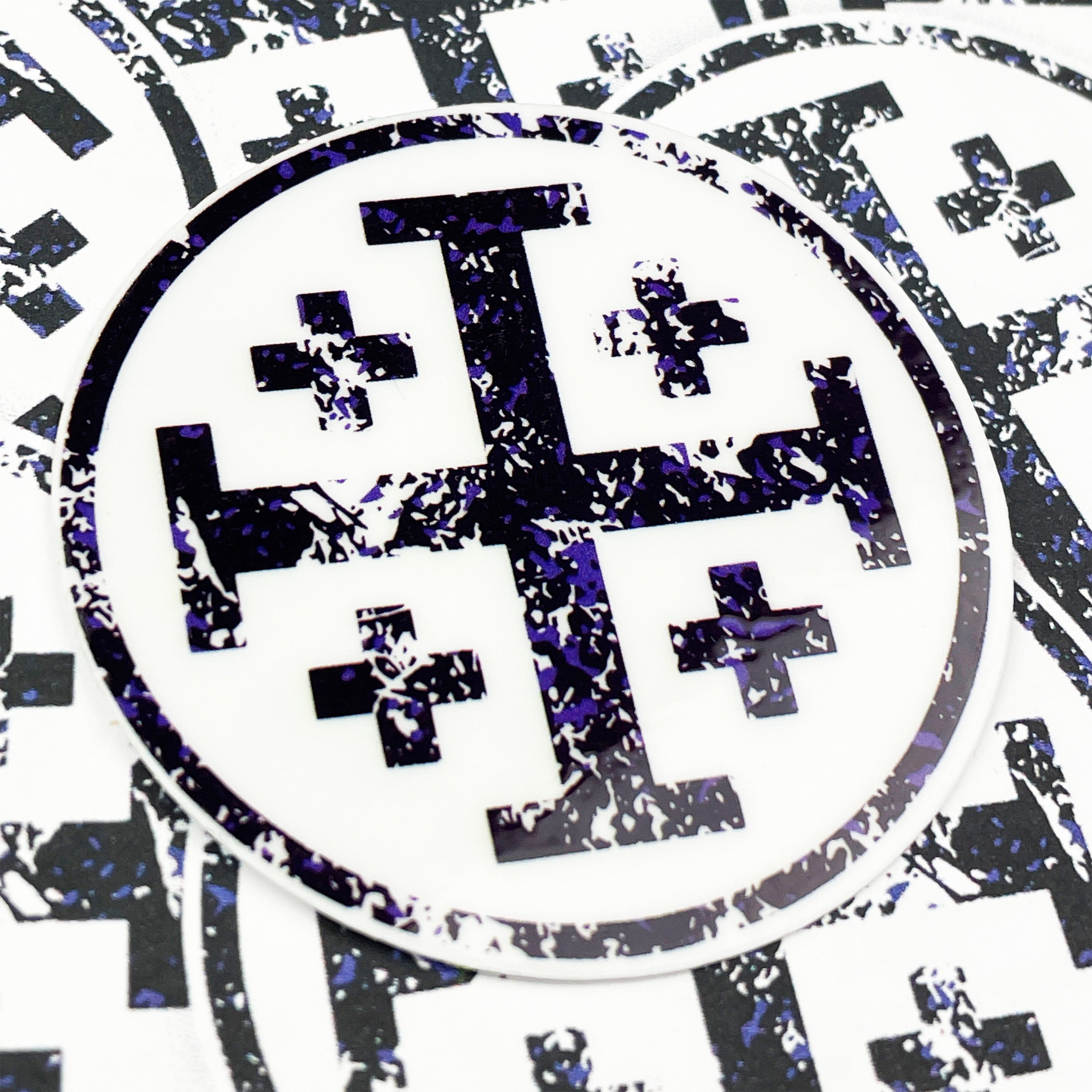 Jerusalem Cross Waterproof Vinyl Sticker Crusader's Cross Sticker ...