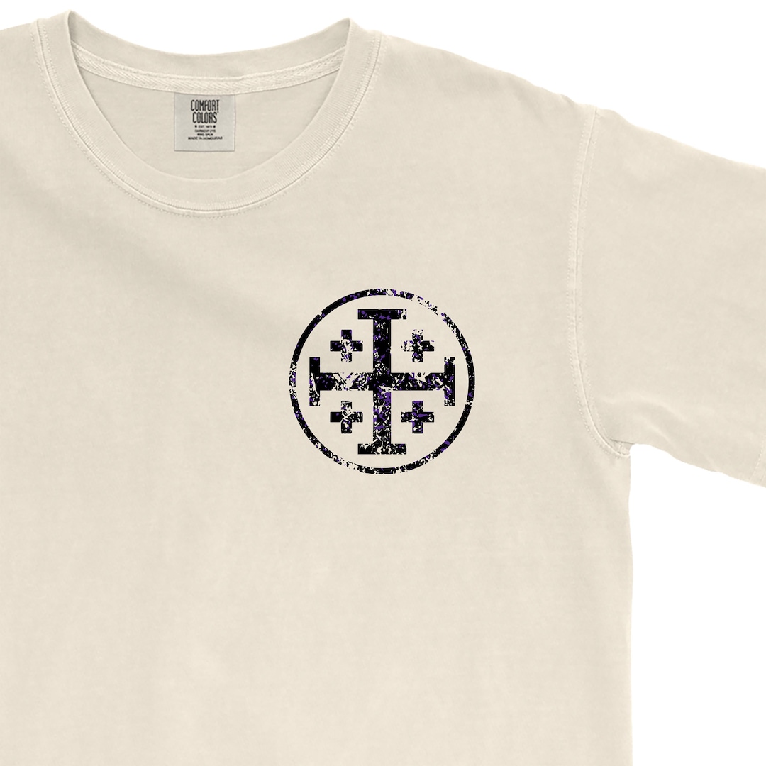 Jerusalem Cross T-shirt | Comfort Colors 1717 | Christian Streetwear ...