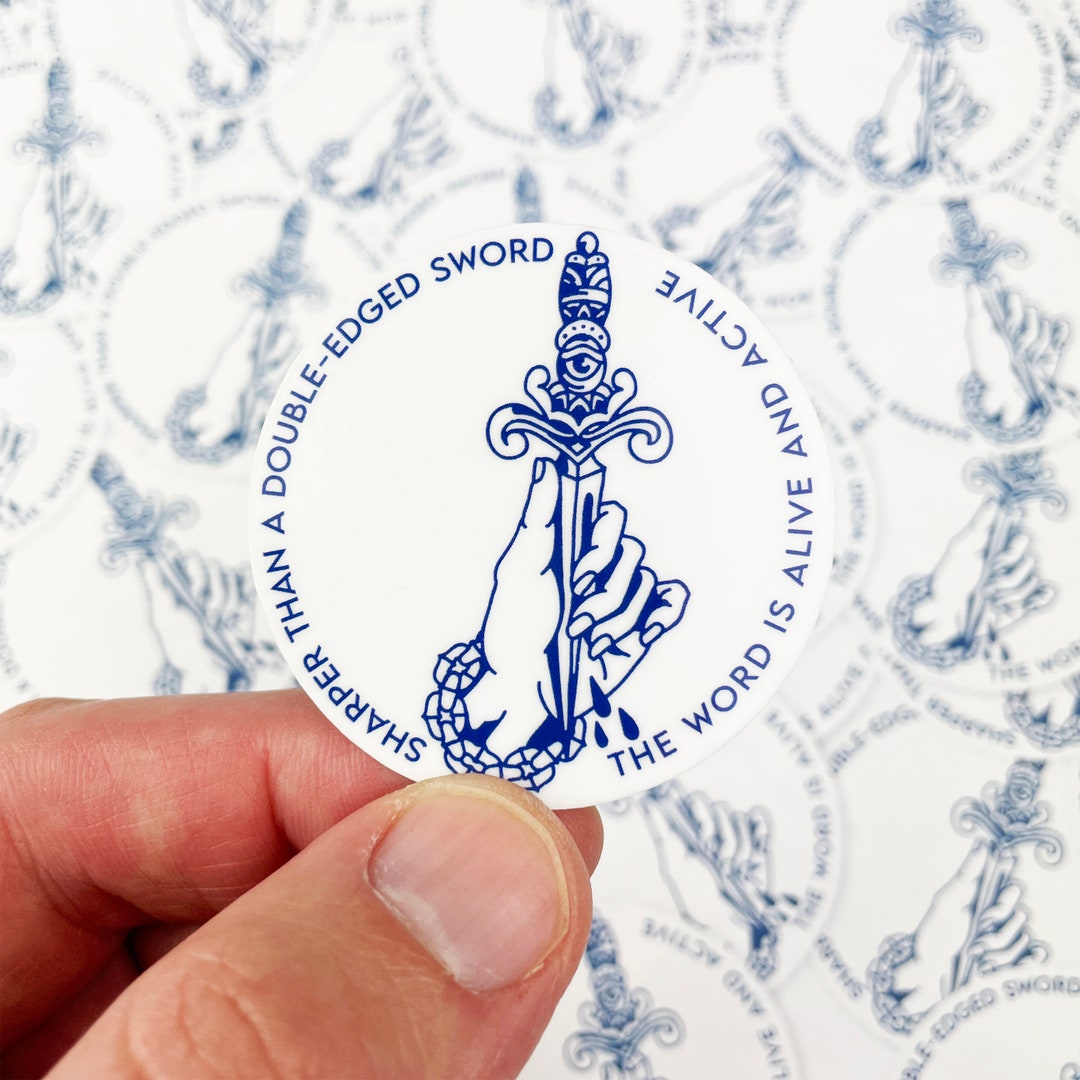 Sharper Than A Double Edged Sword Waterproof Vinyl Sticker - Etsy