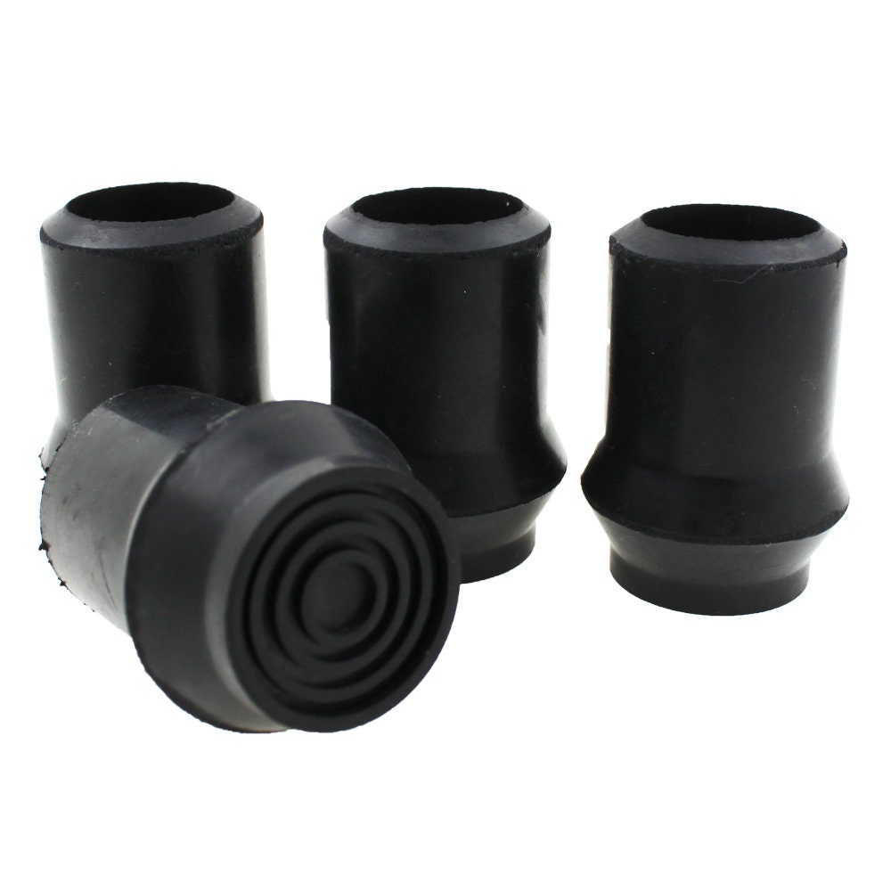4 Pack of 19mm 3/4 Custom Walking Stick Rubber Bottoms, Walking Cane ...