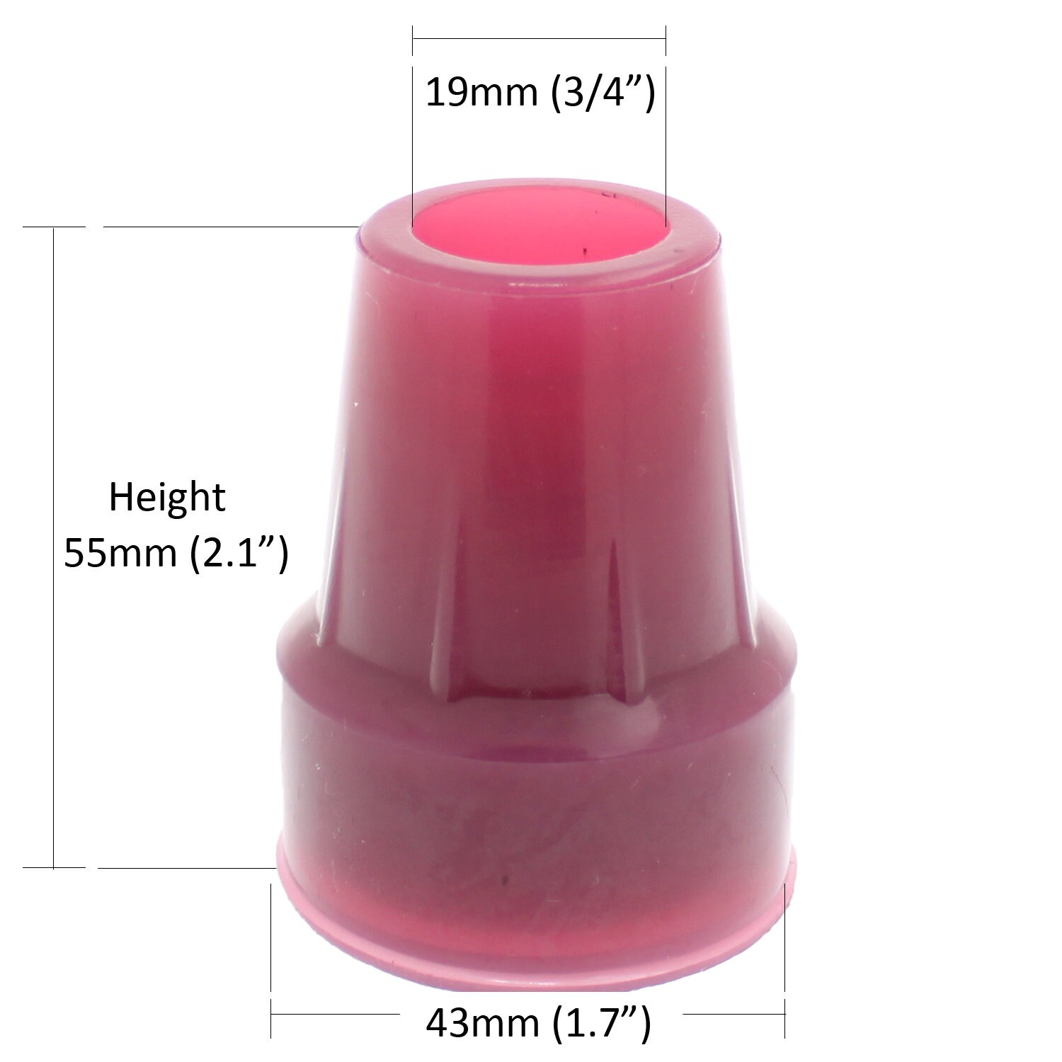Single Purple Rubber Tip, Rubber Ferrules, Rubber Ends for Walking ...