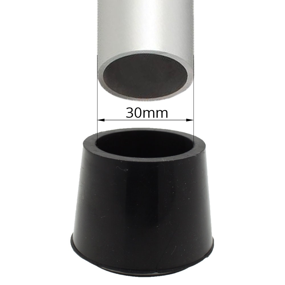 Chair Leg Rubber Tips Multi-purpose Black Rubber Ferrules Tips for ...