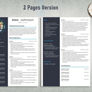 ATS Friendly Resume Template With Photo for Word, Google Docs, and ...