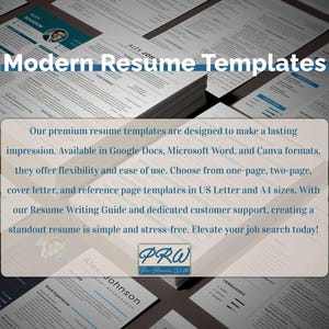 ATS Friendly Resume Template With Photo for Word, Google Docs, and ...