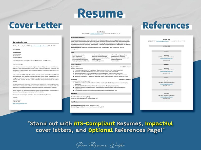 Custom Resume and Cover Letter Writing Service, Professional Rush ATS ...