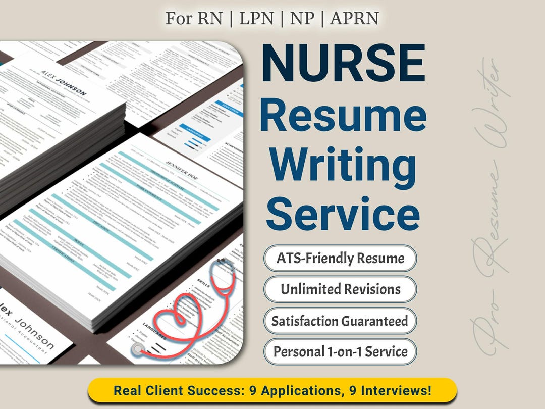 Professional Nurse Resume Writing Service | Tailored Ats-friendly ...