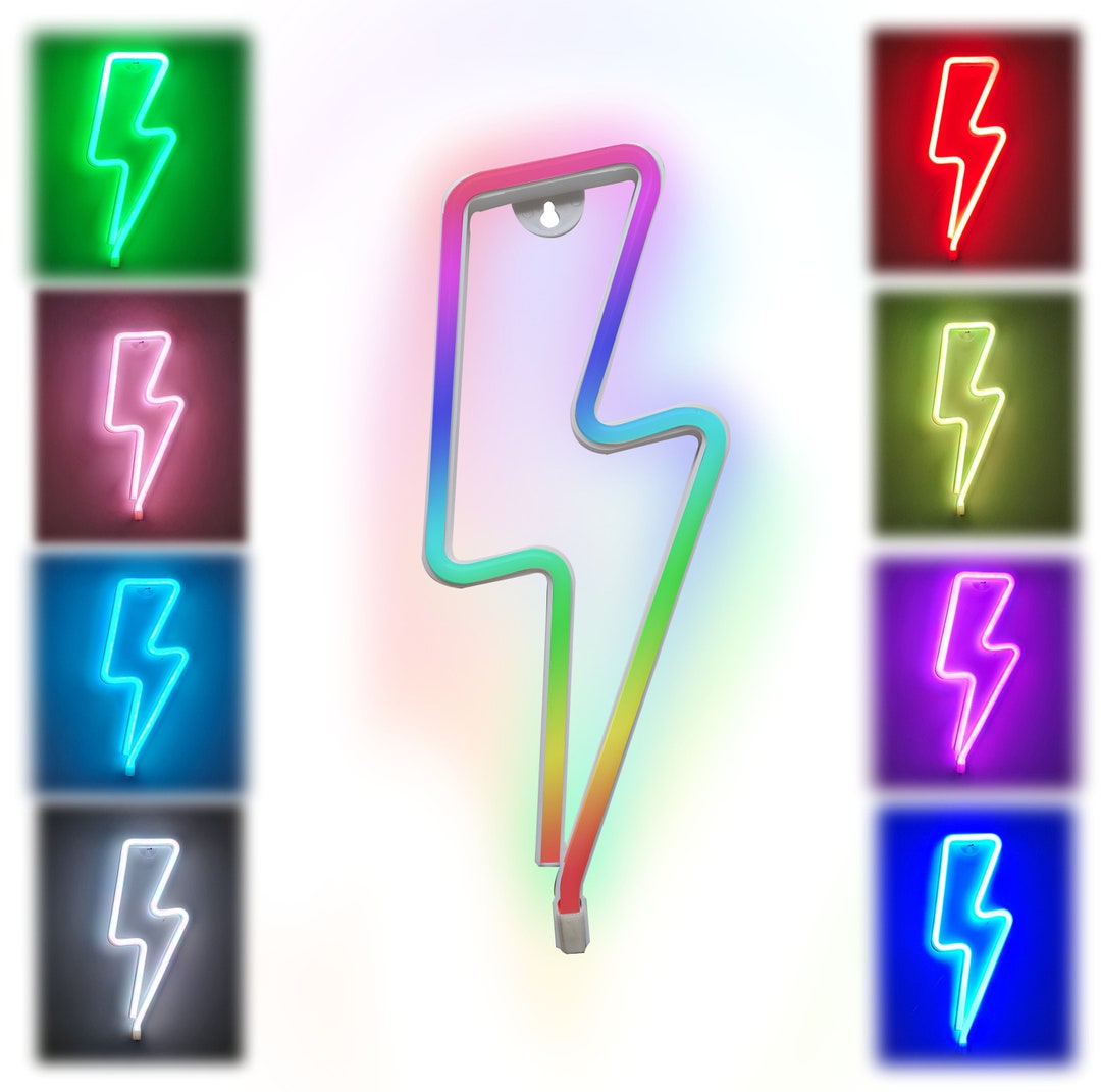 Neon Sign RGB Lighting With Control Light USB Charging Battery Kids ...