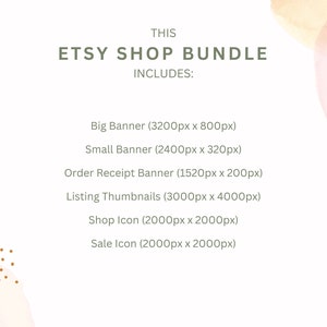 Etsy Shop Bundle | Shop Banners Template | Order Receipt Banner ...