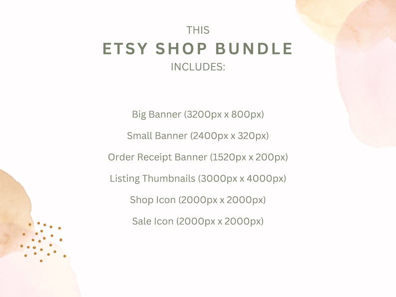 Etsy Shop Bundle | Shop Banners Template | Order Receipt Banner ...