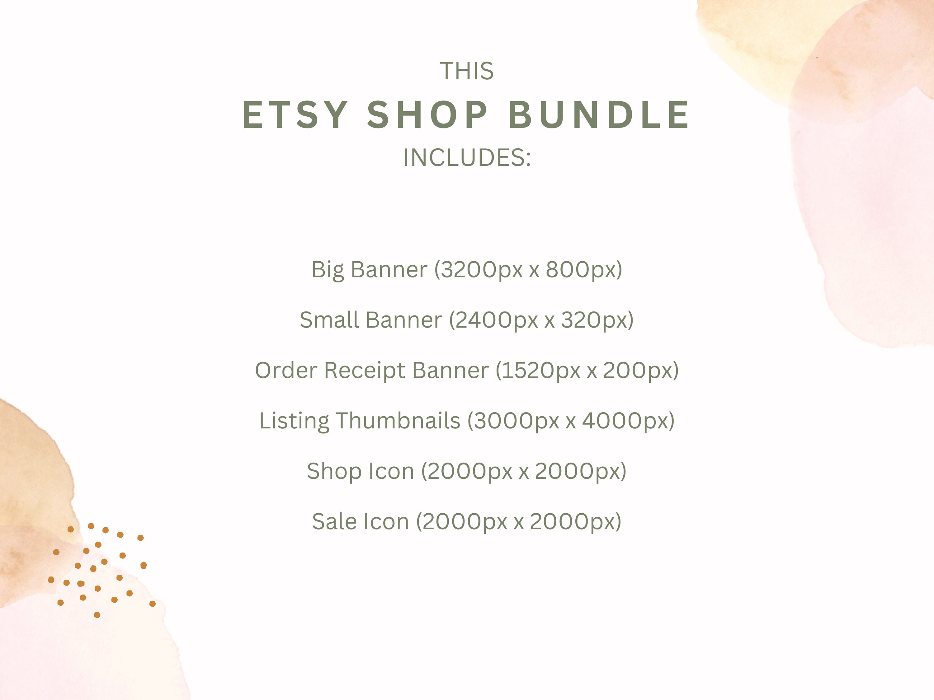 Etsy Shop Bundle | Shop Banners Template | Order Receipt Banner ...