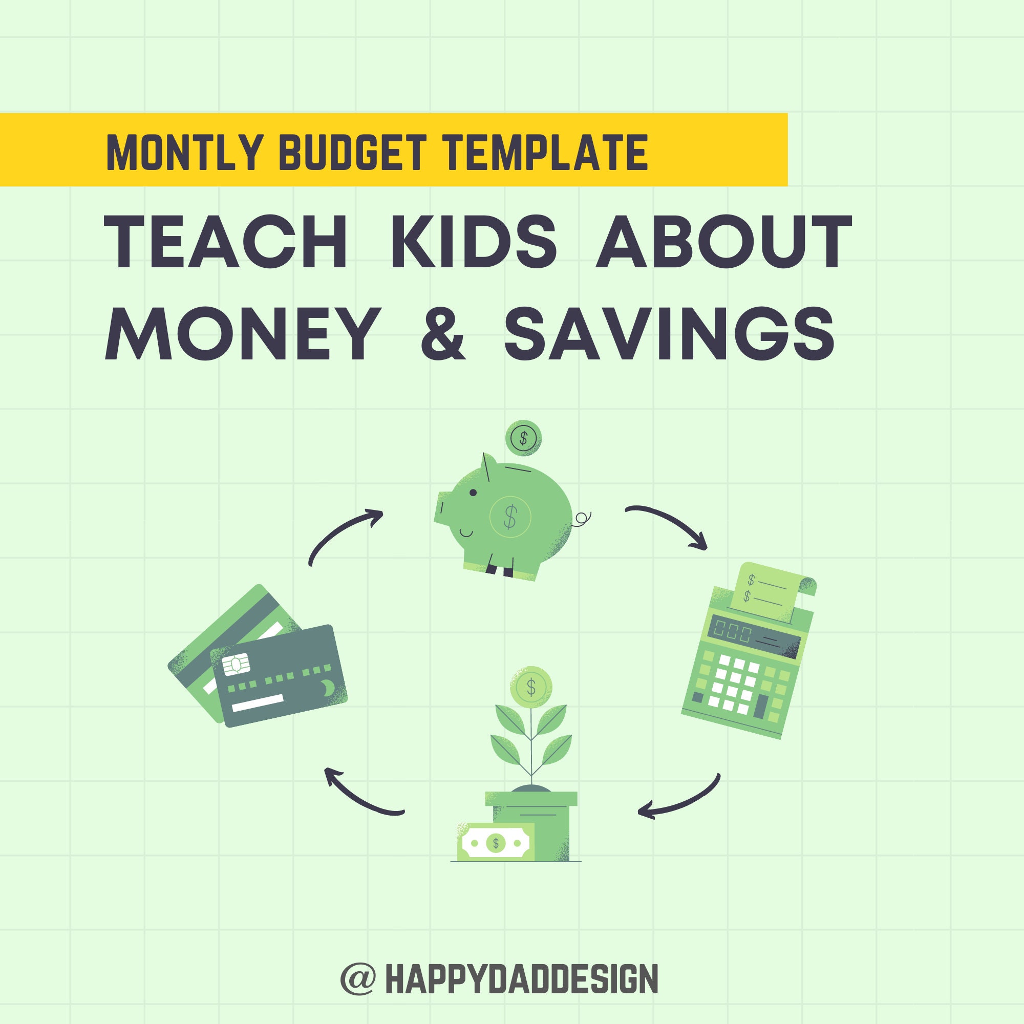 Family Monthly Budget | Kid Friendly | Teach Savings | Prepare for 2026 ...