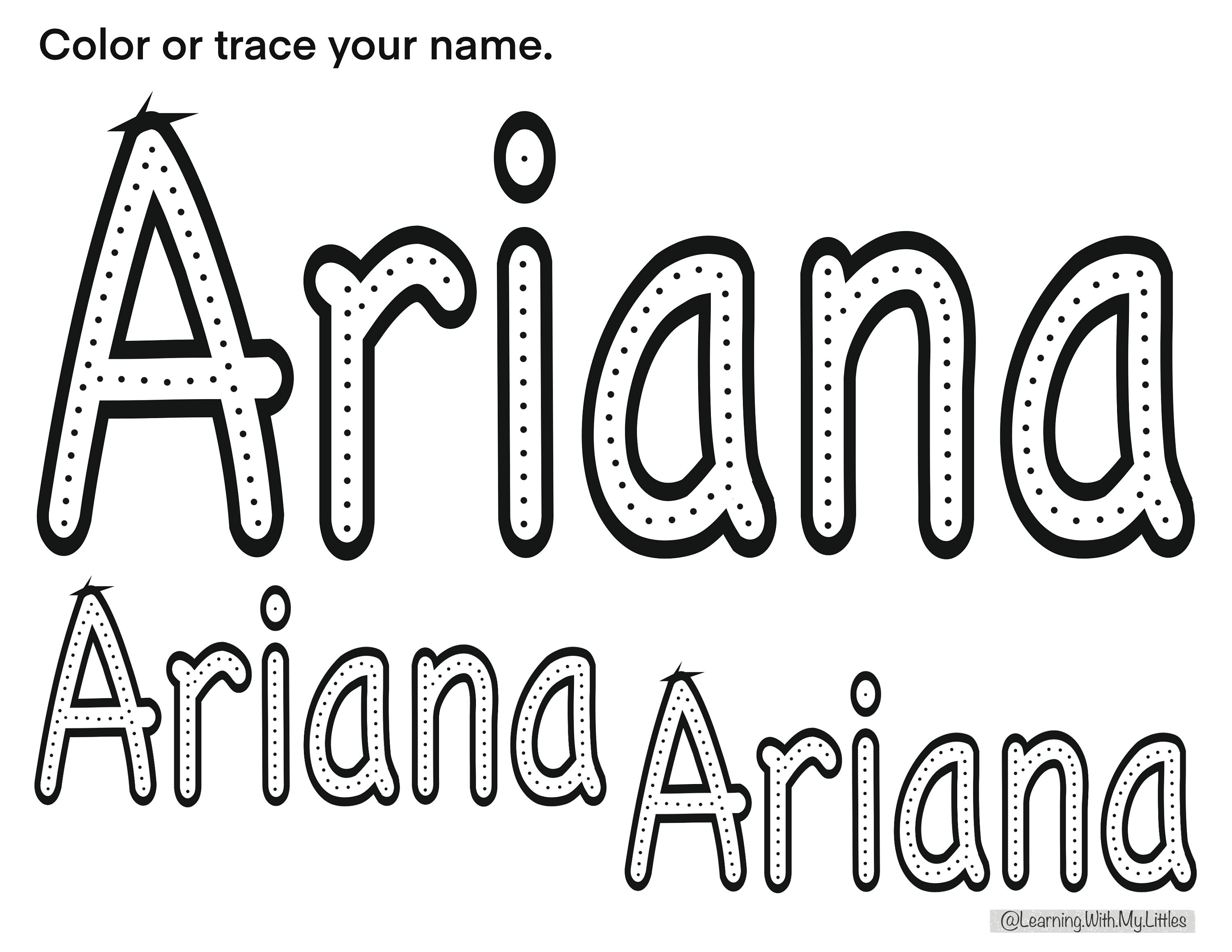 Personalized Name Practice Sheet - Etsy