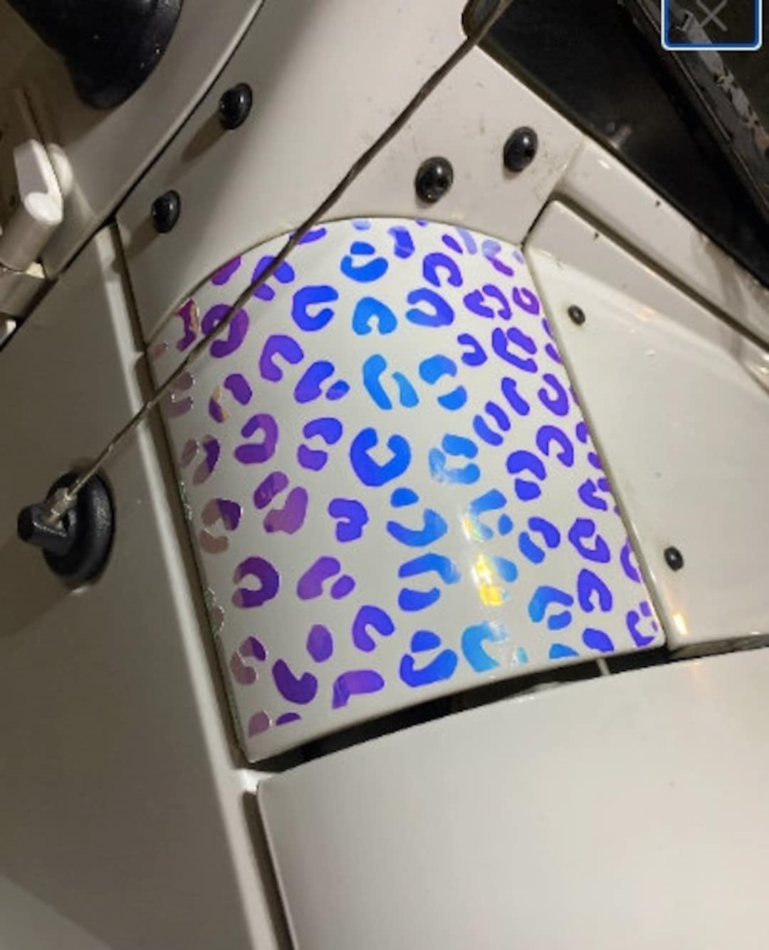 Cheetah Print Cowl Cover Decal, Wrangler Decal, Leopard Print Decal ...