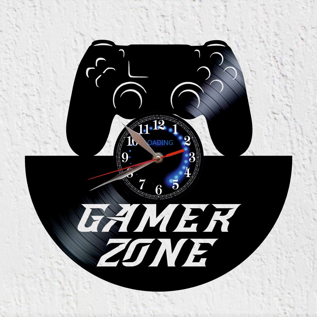 Large Wall Clock Gamer Zone Vinyl Record Clock LP 12 - Etsy