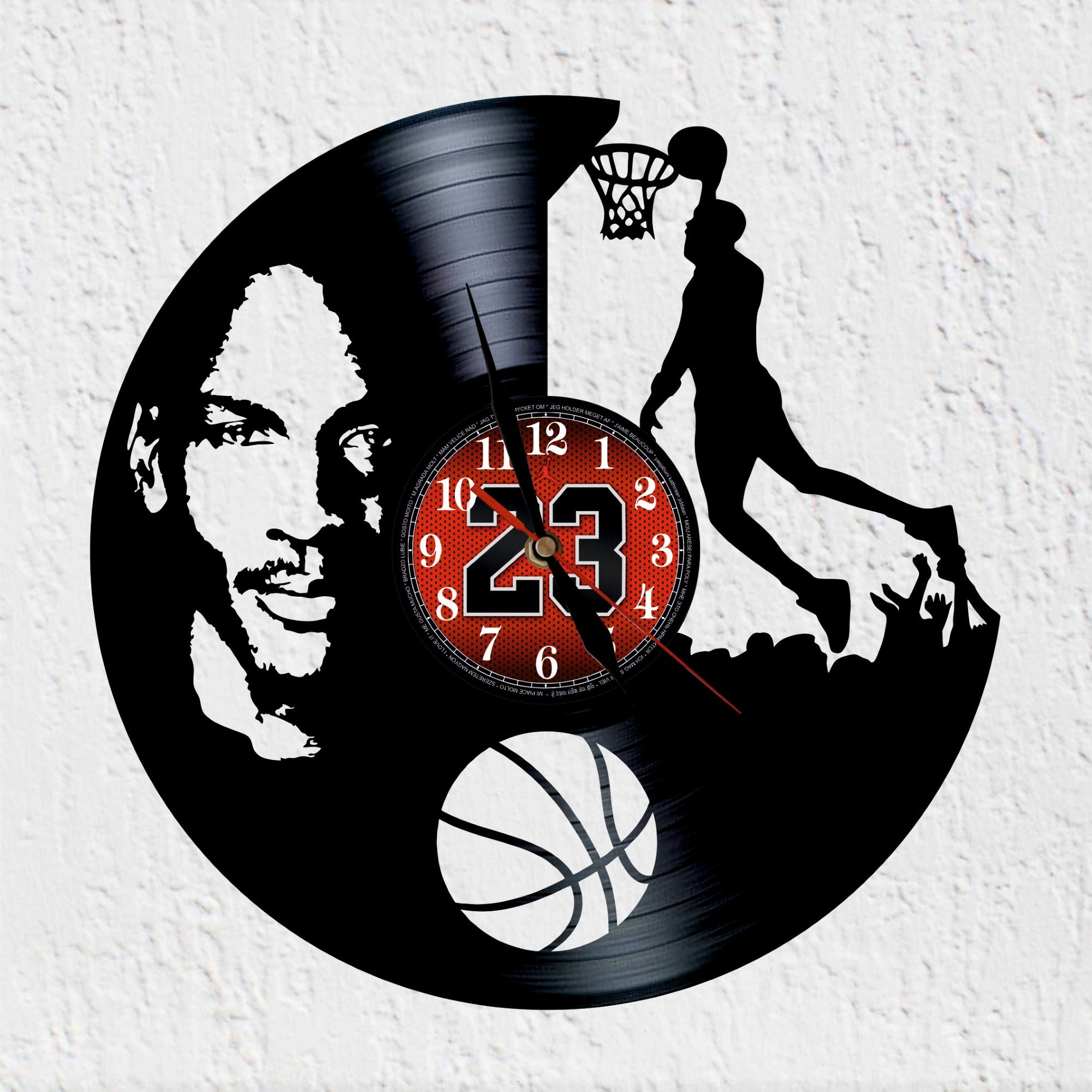 Large Wall Clock Legendary Basketball Player Winning Team - Etsy