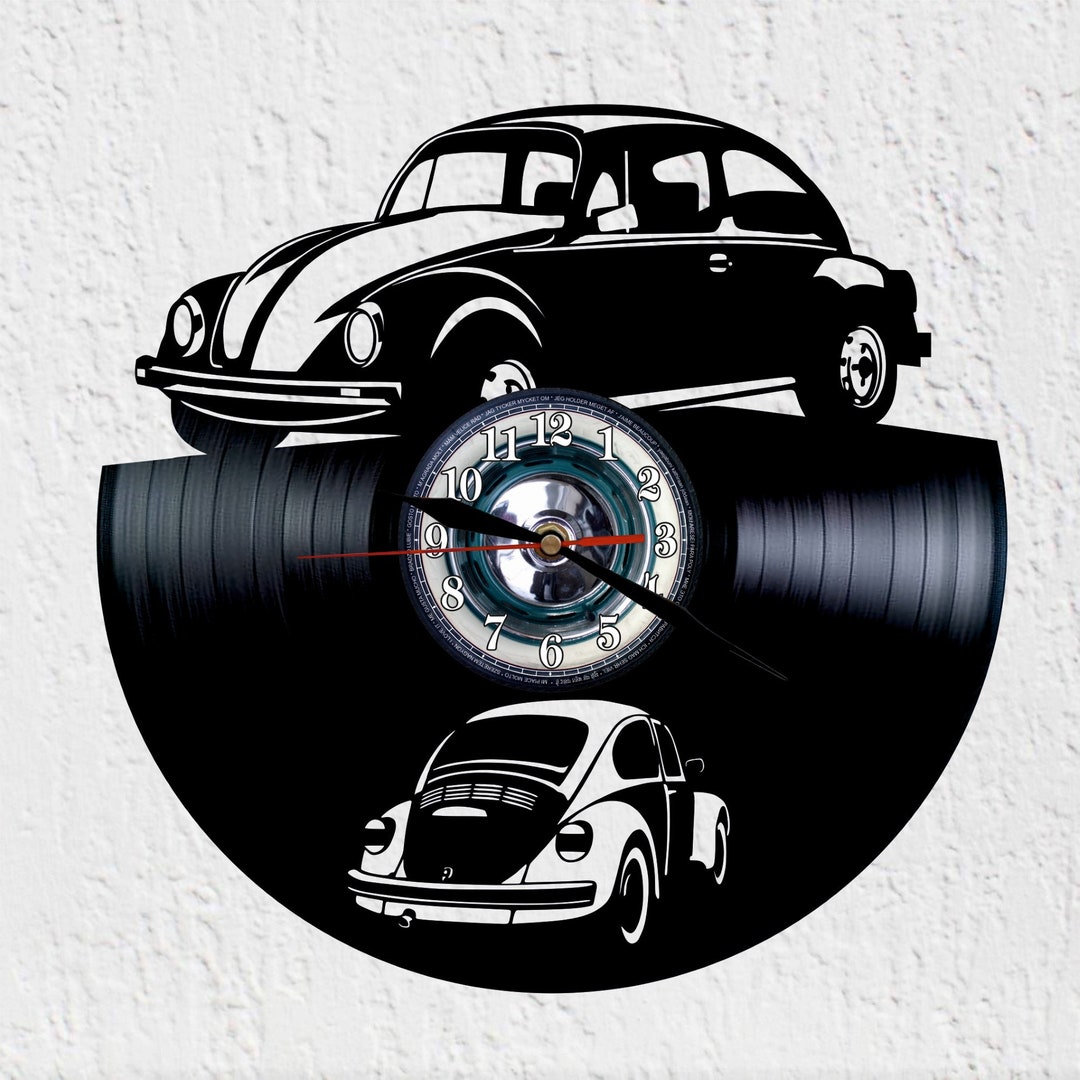 Large Size Wall Clock Classic Car 1940s Popular Automobile Veteran ...