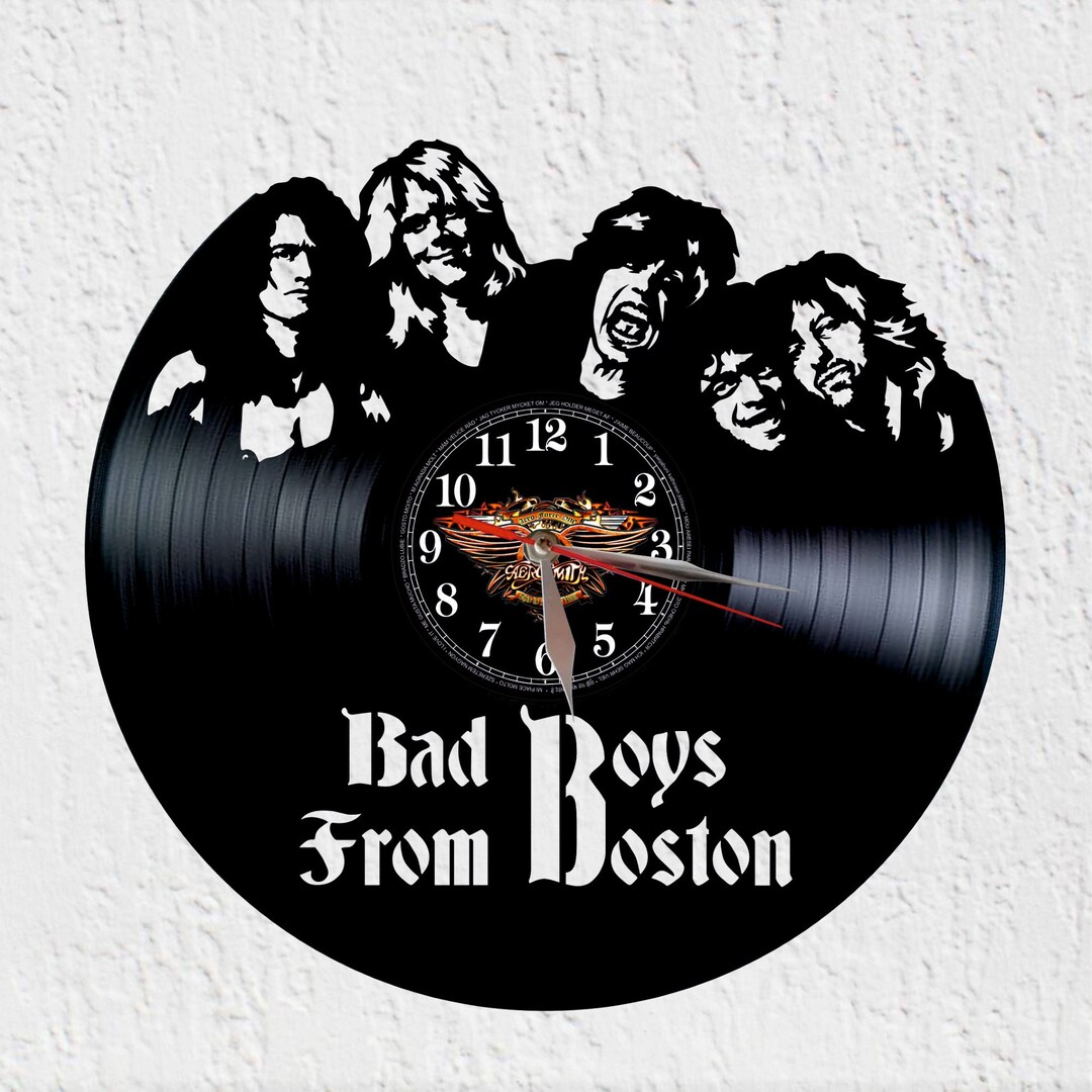 Large Wall Clock Bad Boys From Boston Band Hard Rock Music - Etsy
