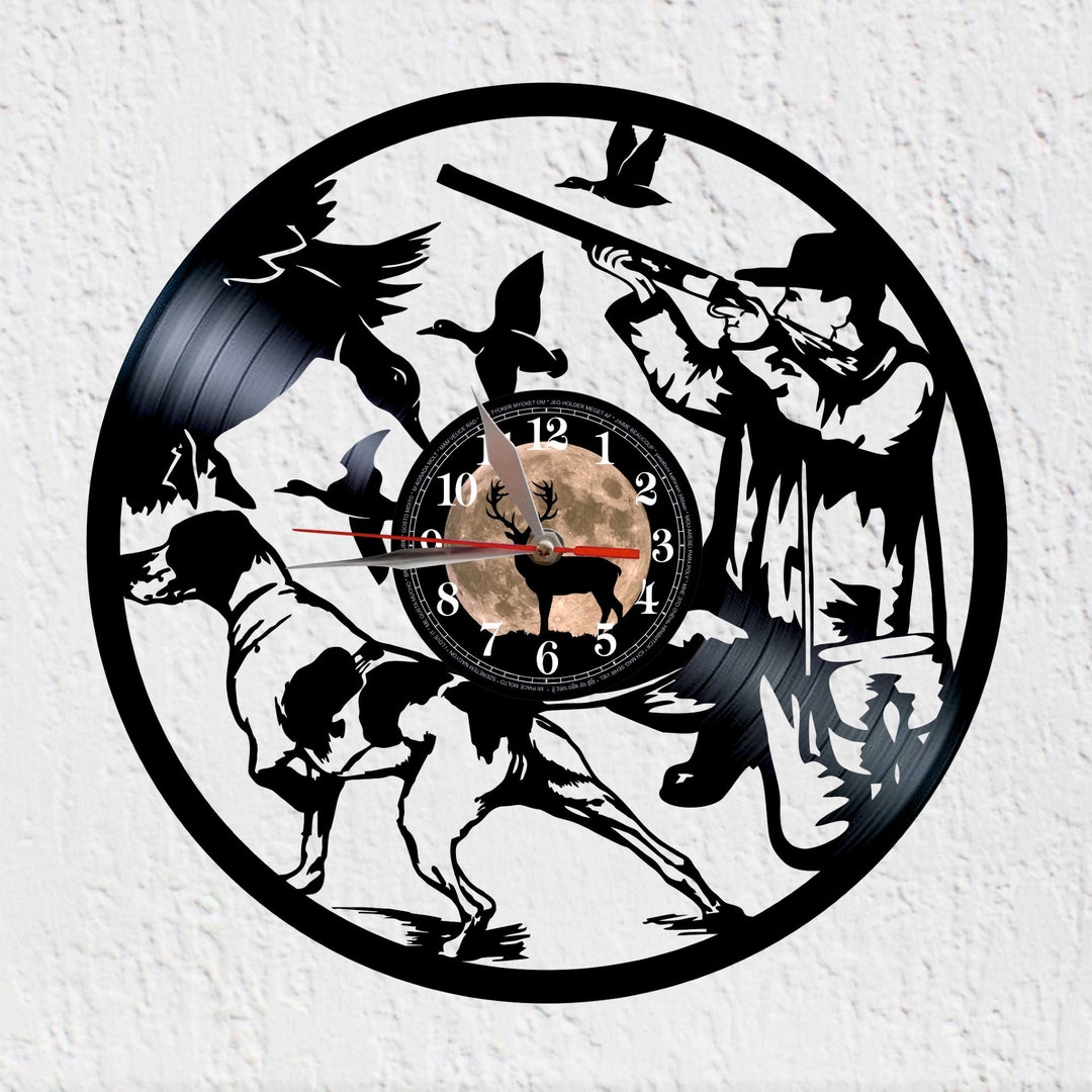 Large Wall Clock Hunt LP LP 12 Vinyl Record Clock - Etsy