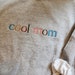Cool Mom Text Digital Machine Embroidery File, Digital Download ...